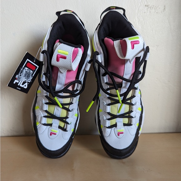 Fila | Shoes | Fila Stackhouse Spaghetti White Black Yellow Sneakers ...